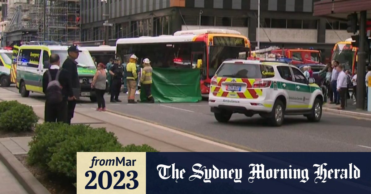Video: Motorcyclist trapped under bus in Adelaide
