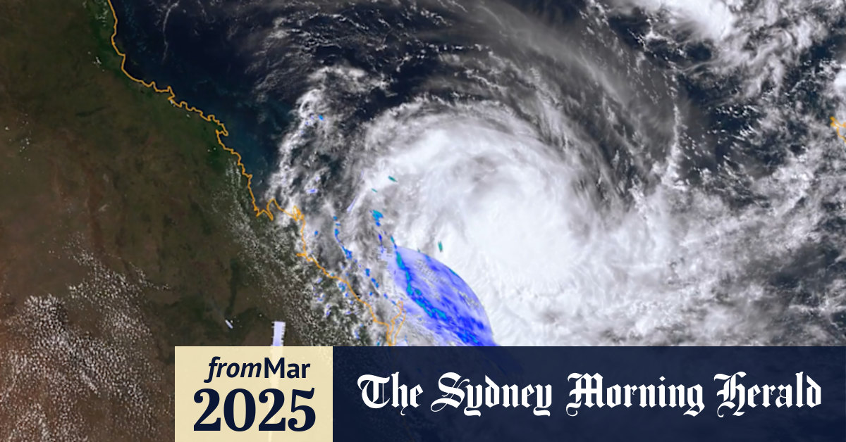 Video: Tropical Cyclone Alfred time-lapse