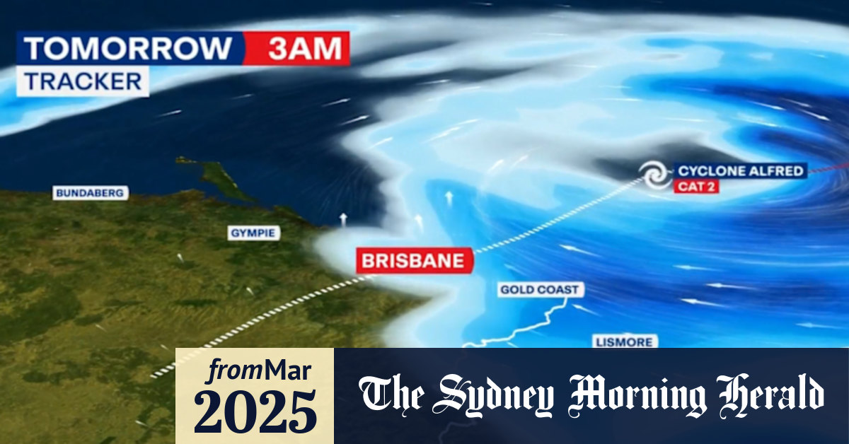 Video: Fears Cyclone Alfred will bring ‘three-in-one’ disaster