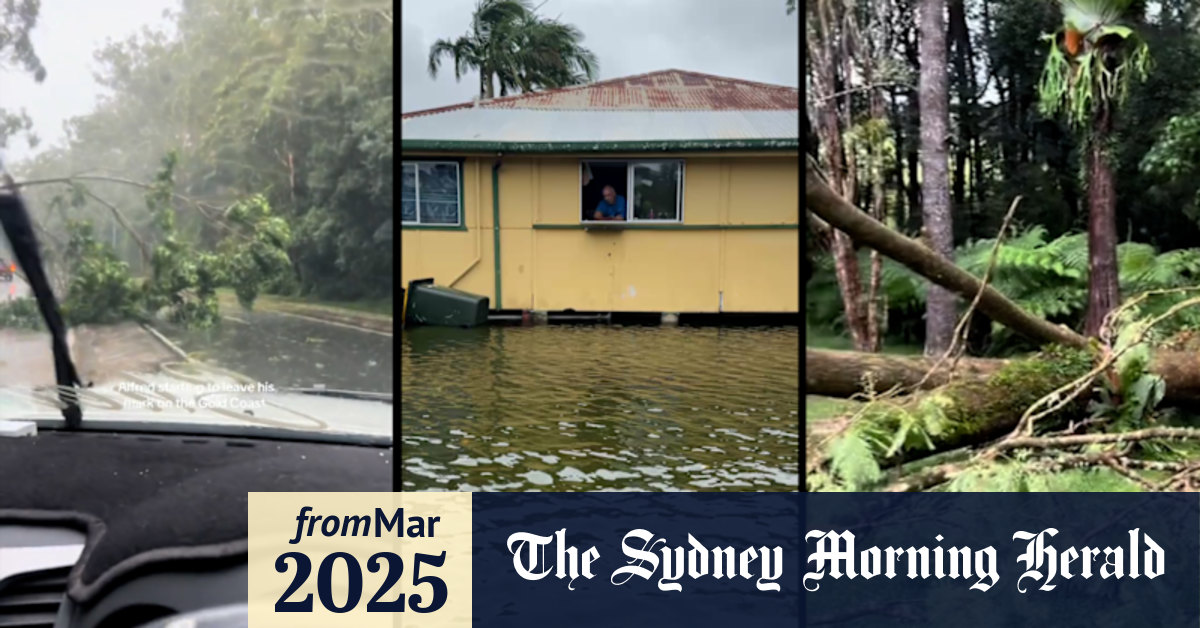 Video: People in Cyclone Alfred's path reveal damage already done