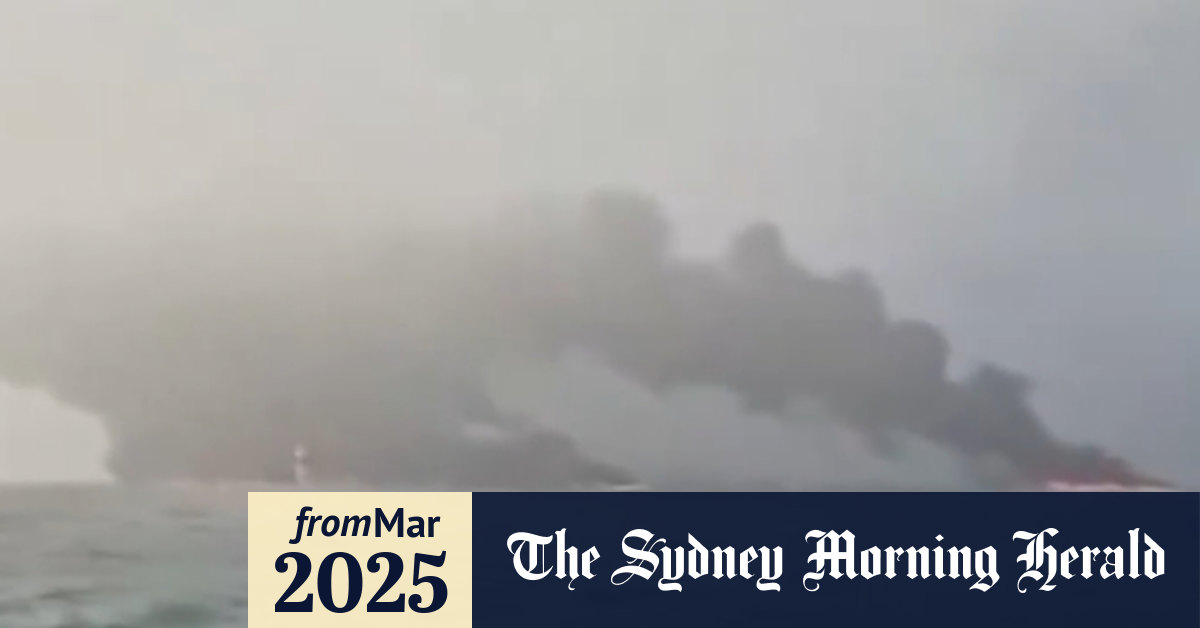 Video: Two ships collide off UK east coast