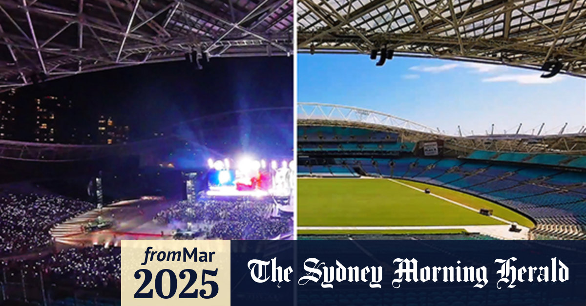 Video: Accor Stadium's incredible transformation