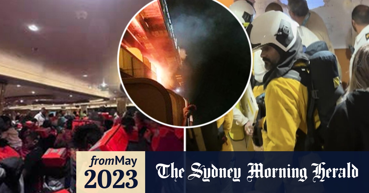 Video: Fire on cruise ship off NSW coast