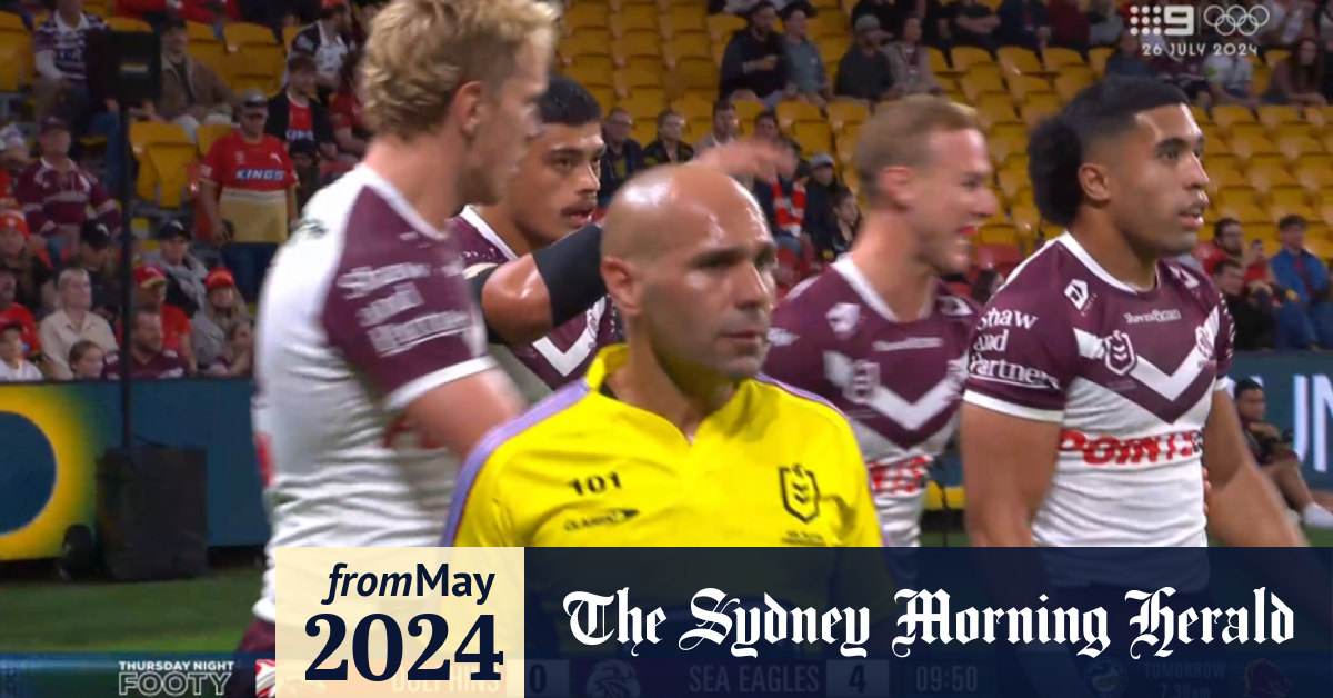 Video: Manly winger finishes off 'lovely' play