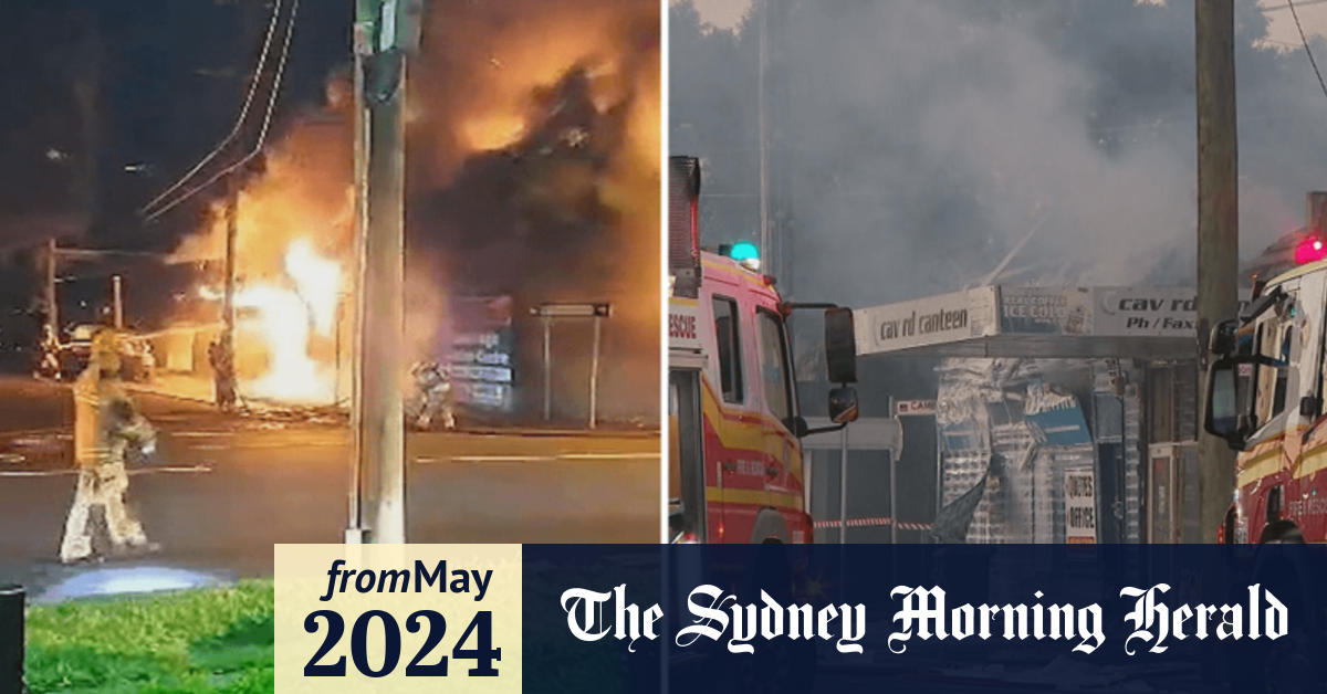 Video: Industrial fire burning in Brisbane