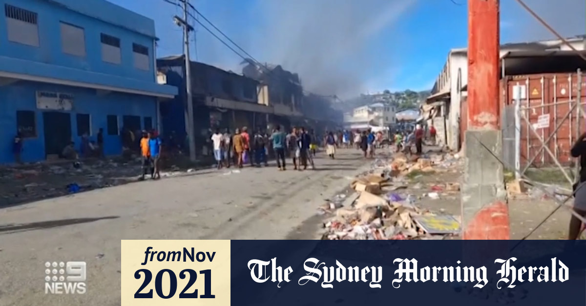 Video: Three dead, 100 arrests made in Solomon Islands