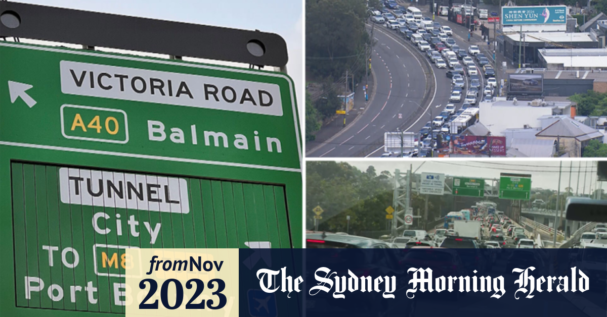 Video: Heavy traffic after Rozelle Interchange opens in Sydney