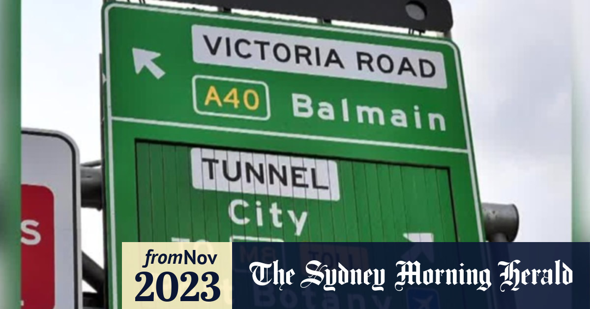 Video: NSW government promises new road signs installed at Rozelle ...