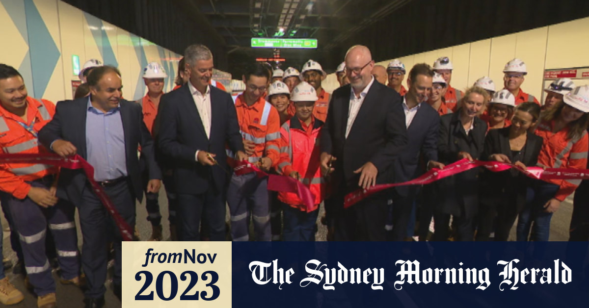 Video: Rozelle Interchange opens to motorists in Sydney