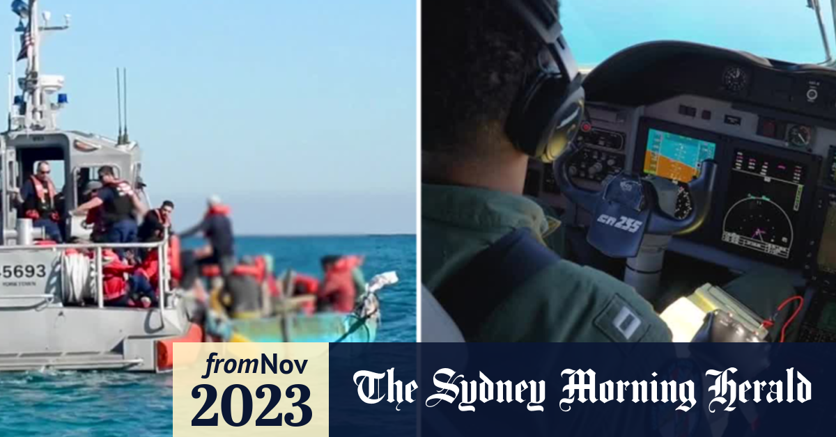 Video: US coast guards working to save lives at sea