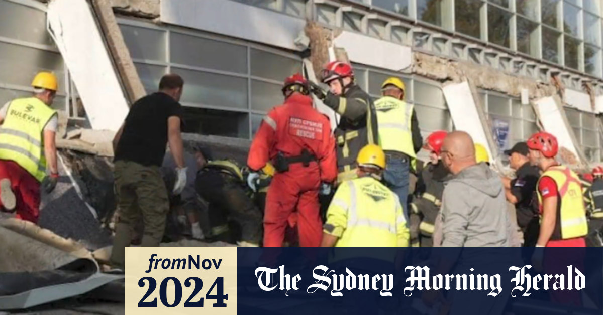 Video: Roof collapse at Serbian railway station kills at least 13