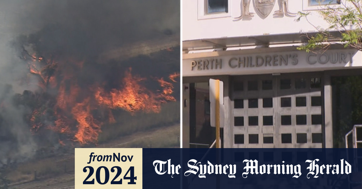 Video: Two 14-year-olds charged over Perth fire