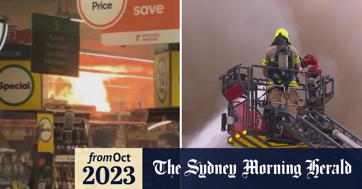 Video: Fire at Adelaide Woolworths