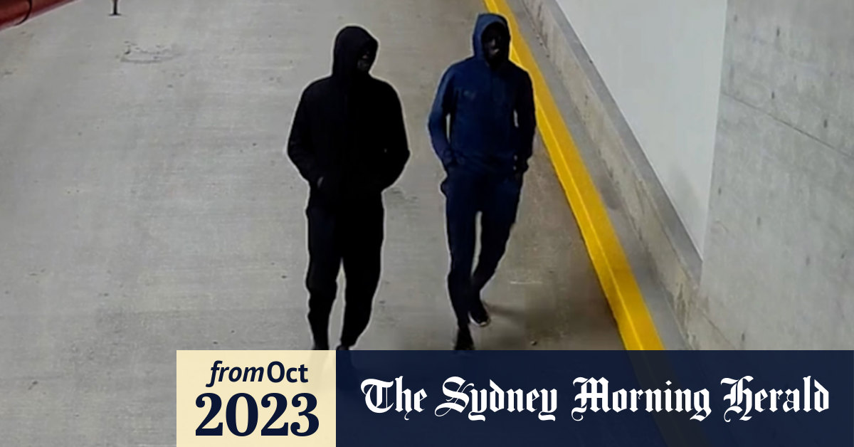 Video: CCTV of two men in probe into death of Sydney crime figure