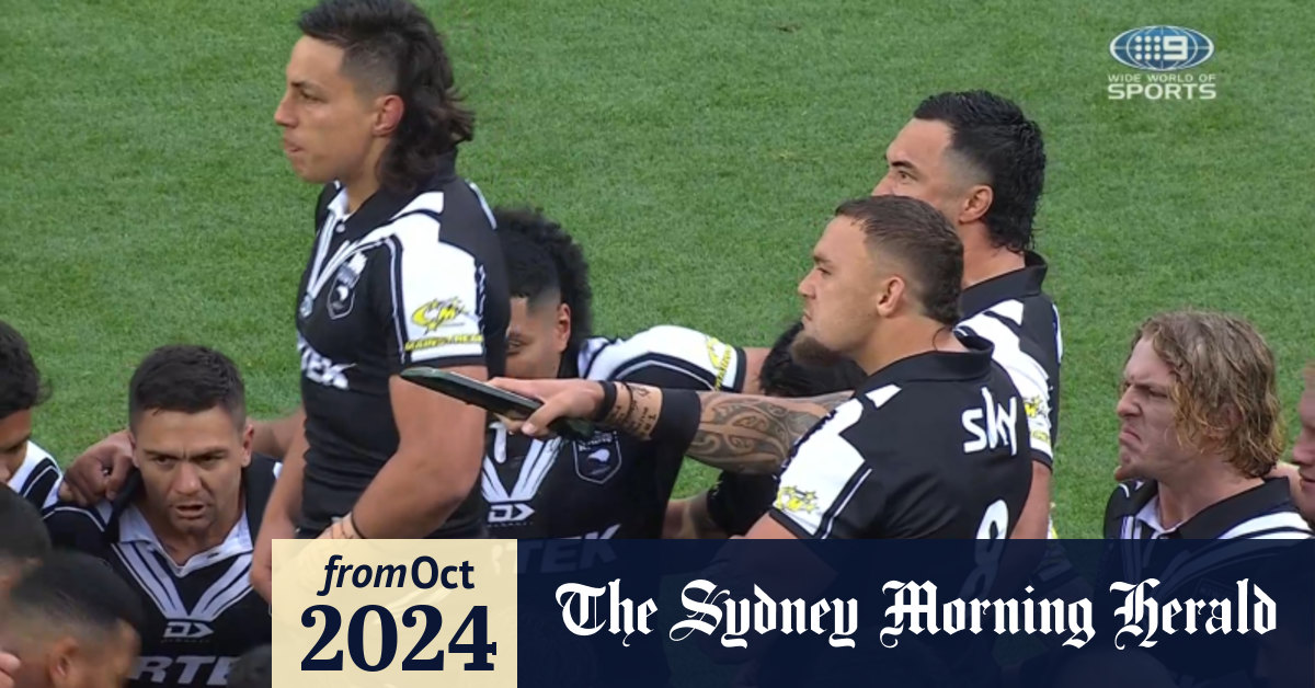 Video: Enforcers lead spine-tingling Haka