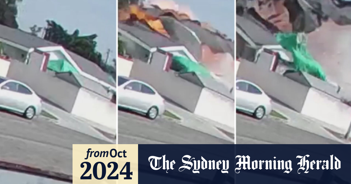 Video: US house blown to pieces