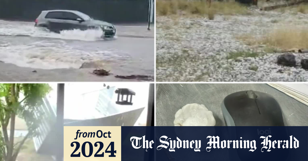 Video: Heavy rain, hail pelt Queensland as severe weather continues