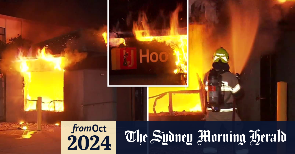 Video: Real estate agency torched in third arson attack in matter of days