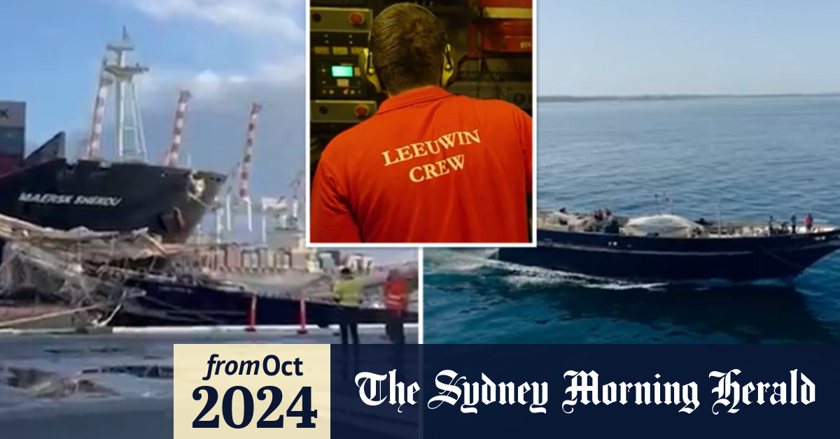 Video: Iconic tall ship sets sail after devastating collision