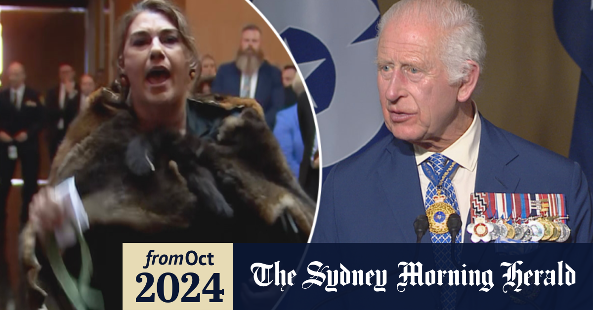 Video: Senator Thorpe outburst at King Charles' speech