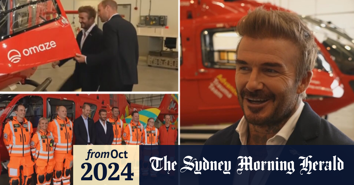 Video: Prince William teams up with David Beckham on special royal ...