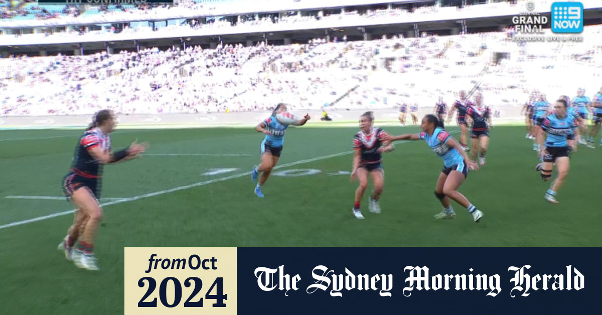 Video: NRLW Highlights: Roosters v Sharks - Grand Final