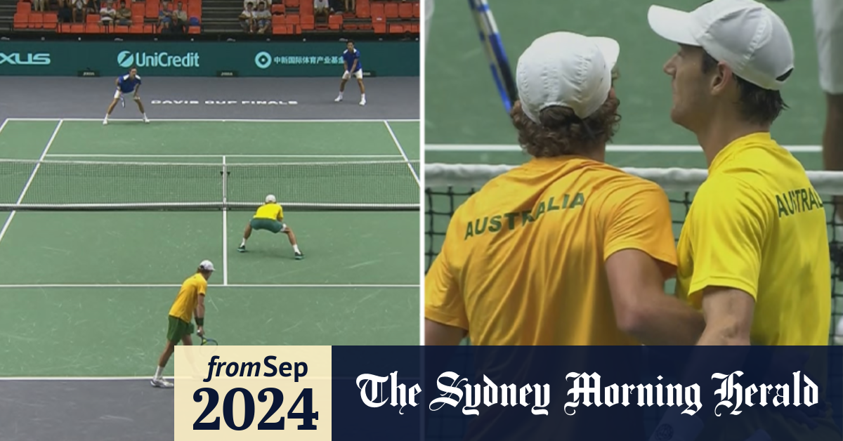 Video: Aussies score winning start to Davis Cup