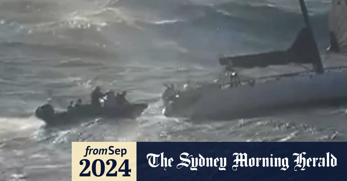 Video: Two sailors rescued from ‘terrible' conditions off NSW coast