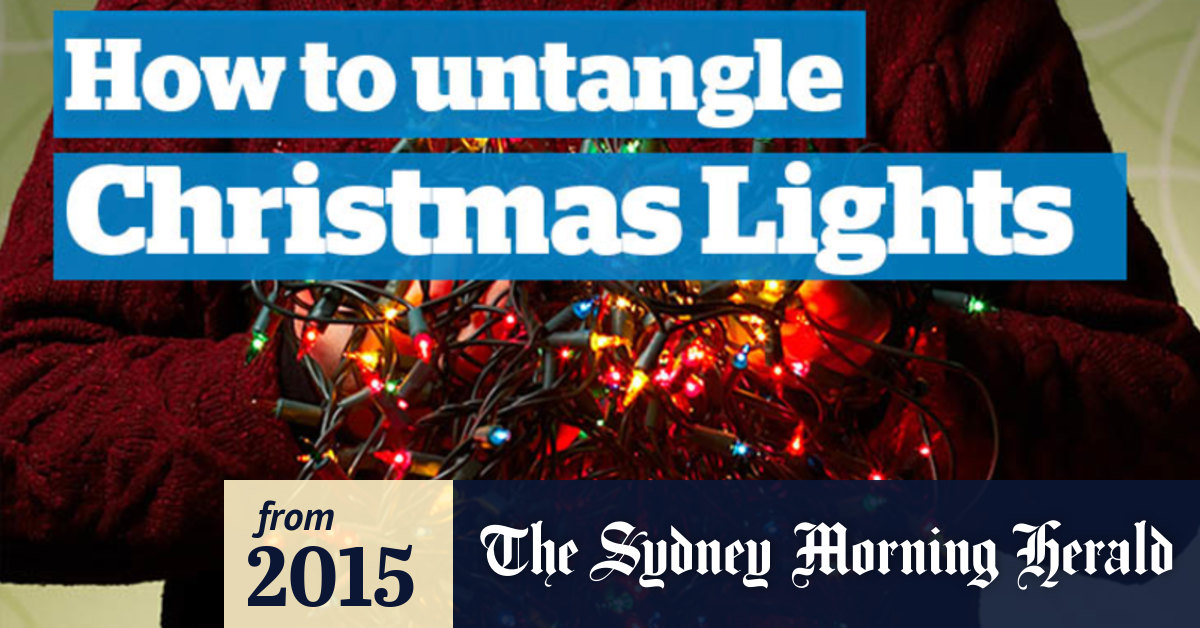Video: How to untangle Christmas Lights