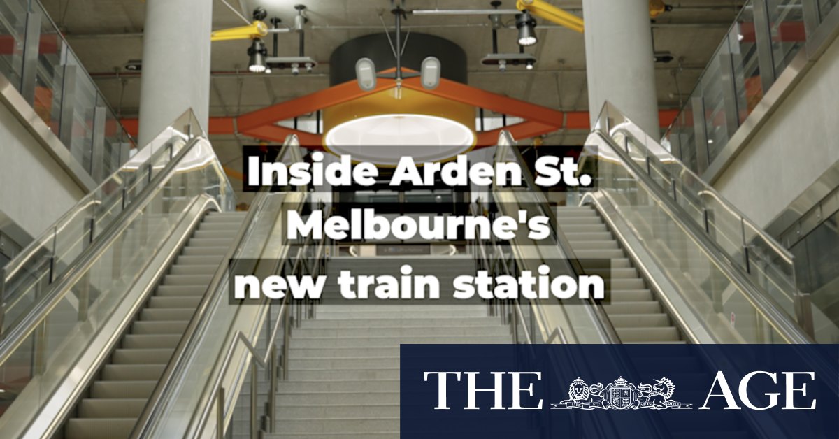 Video: Inside Arden St, Melbourne's newest train station