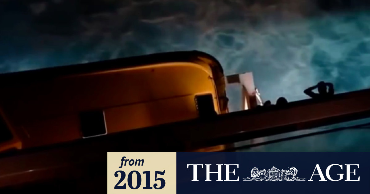 Video: Cruise ship passenger captures man falling into sea