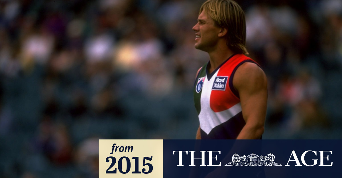 Tony Modra takes massive mark in charity match