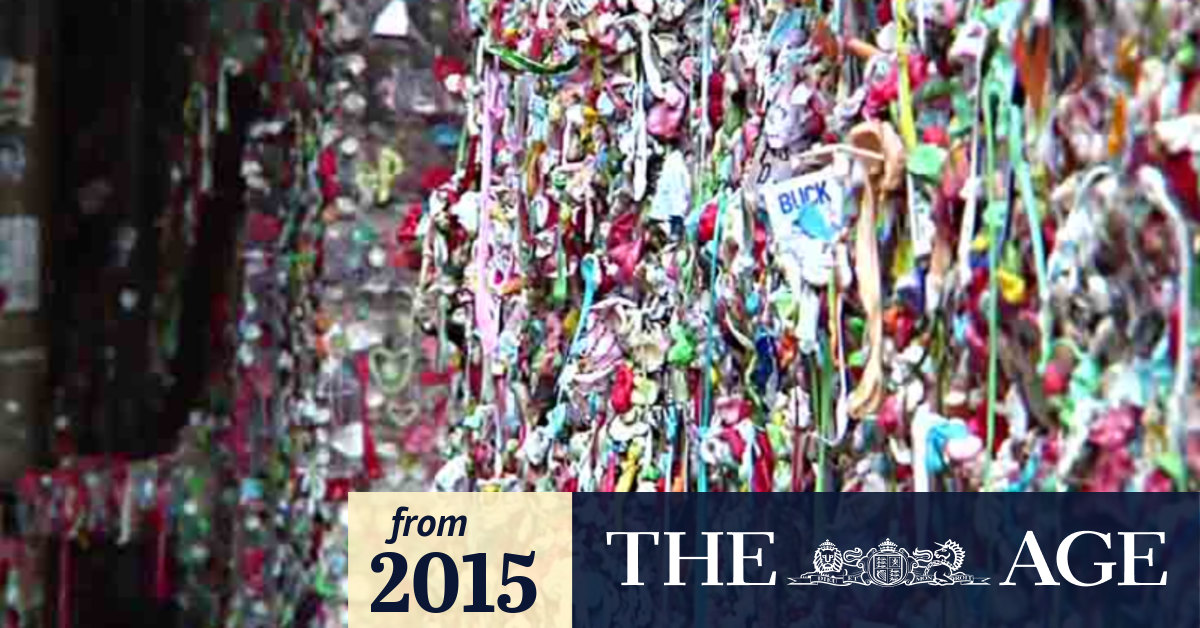 Video: Seattle 'gum wall' to be cleaned after 20 years