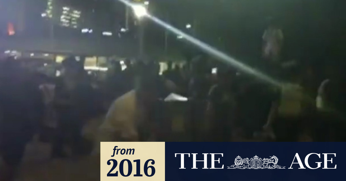 Video: Hundreds of rival gang members brawl in CBD
