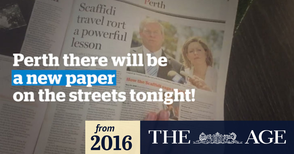 Video: Perth's new paper
