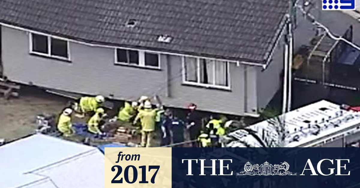 Video: Man trapped under house