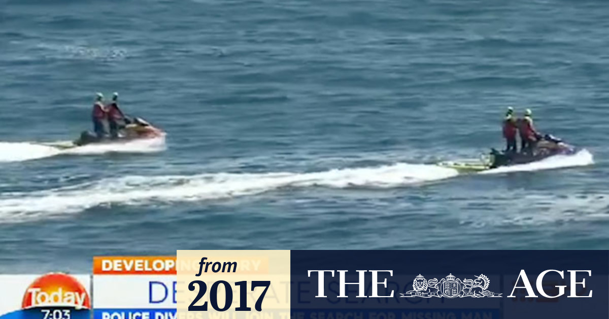 Video: Man lost at sea after saving girlfriend