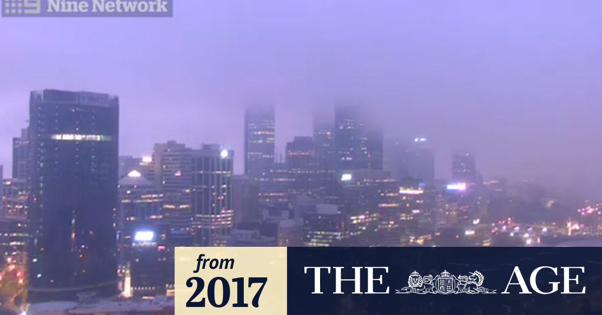 Video: Perth fog CBD timelapse