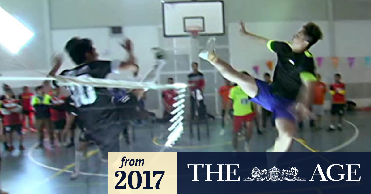 Video: 'Kung fu soccer' game 'Caneball' gaining popularity