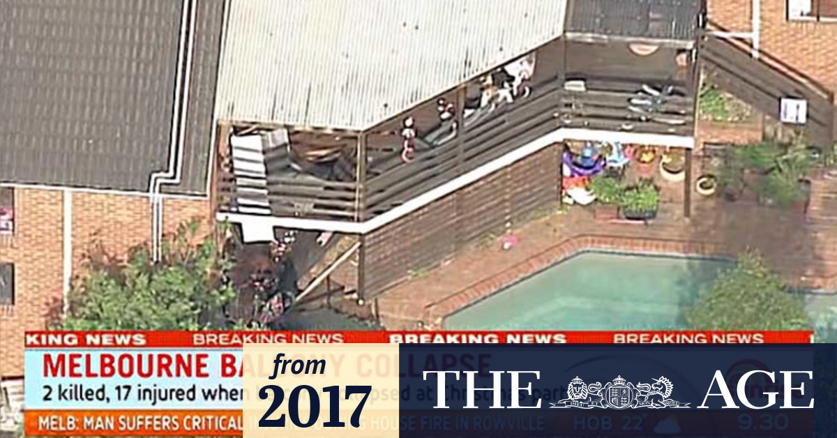 Video: Two dead, 17 injured after balcony collapse