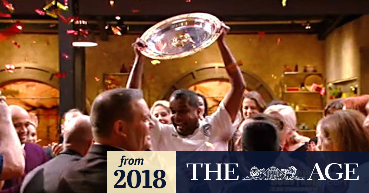 Video: Sashi Cheliah crowned 2018 MasterChef winner