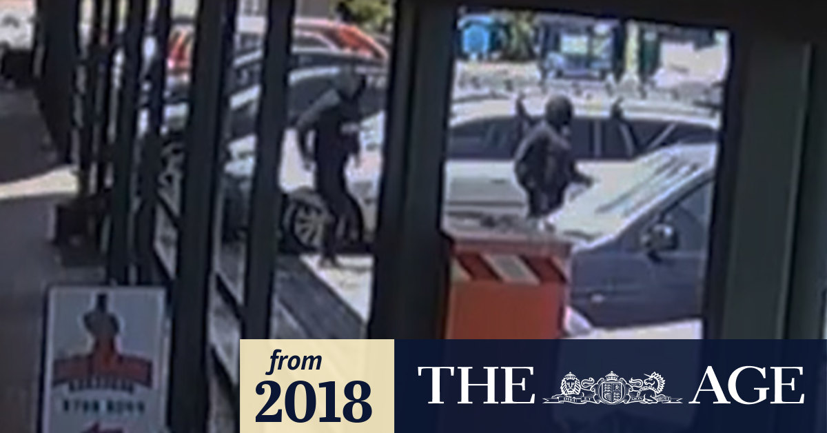 Video: CCTV: Melbourne tattoo parlour shooting