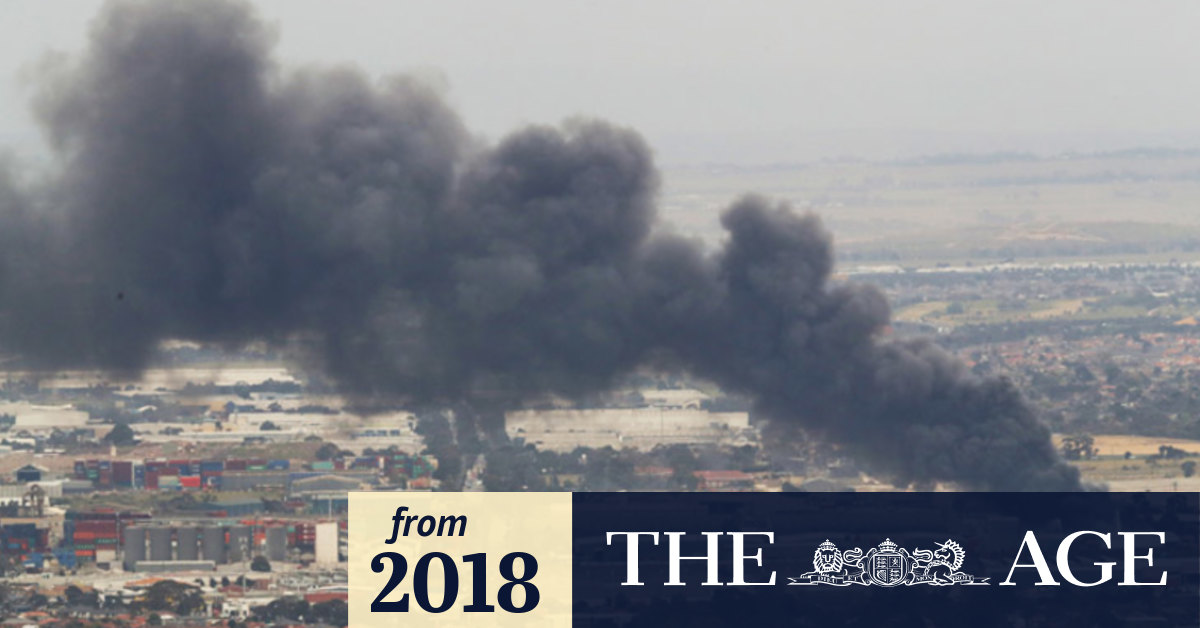 Video: Toxic inferno continues overnight