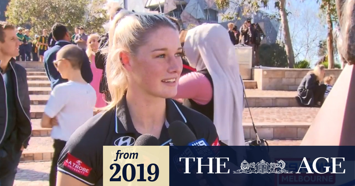 Video: Tayla Harris immortalised with statue