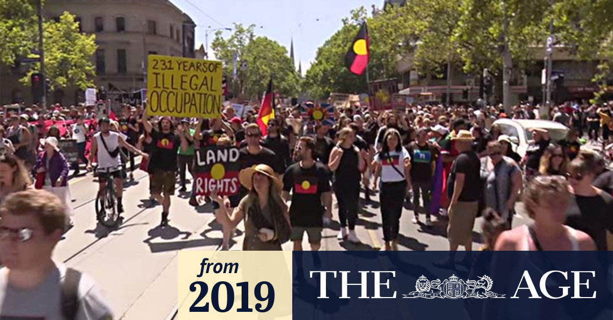 Video: Thousands march in Melbourne to protest Australia Day