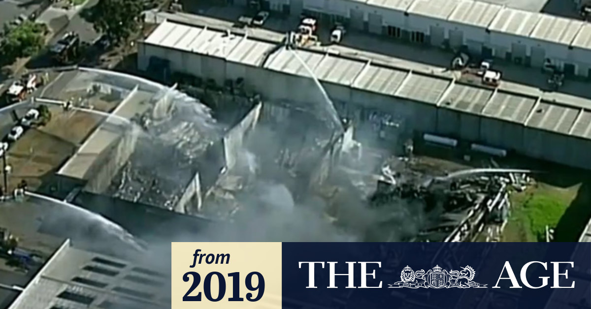 Video: Campbellfield factory fire continues to smoulder