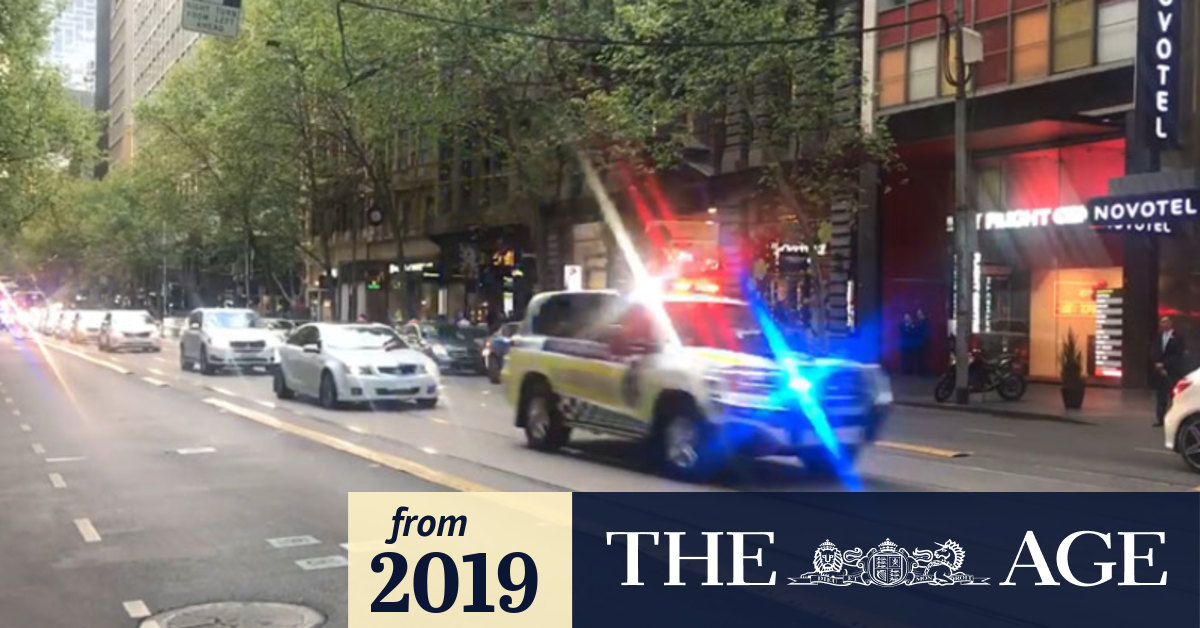 Video: Unique procession of cars in Melbourne's CBD
