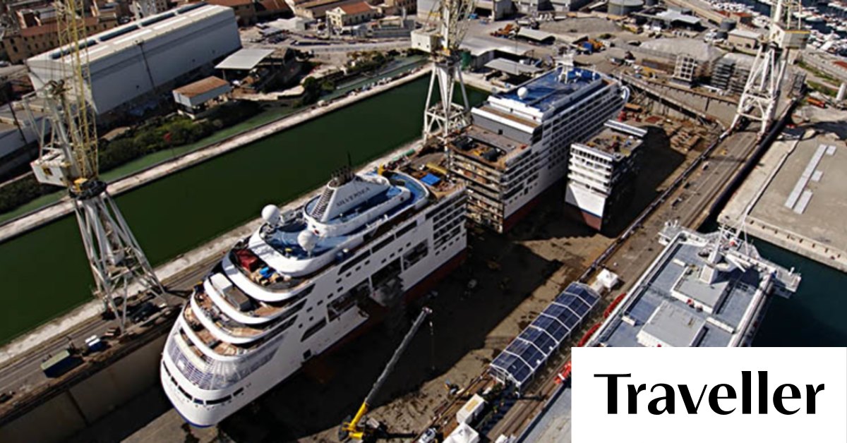 Video: Cruise ship cut in half in lengthening project