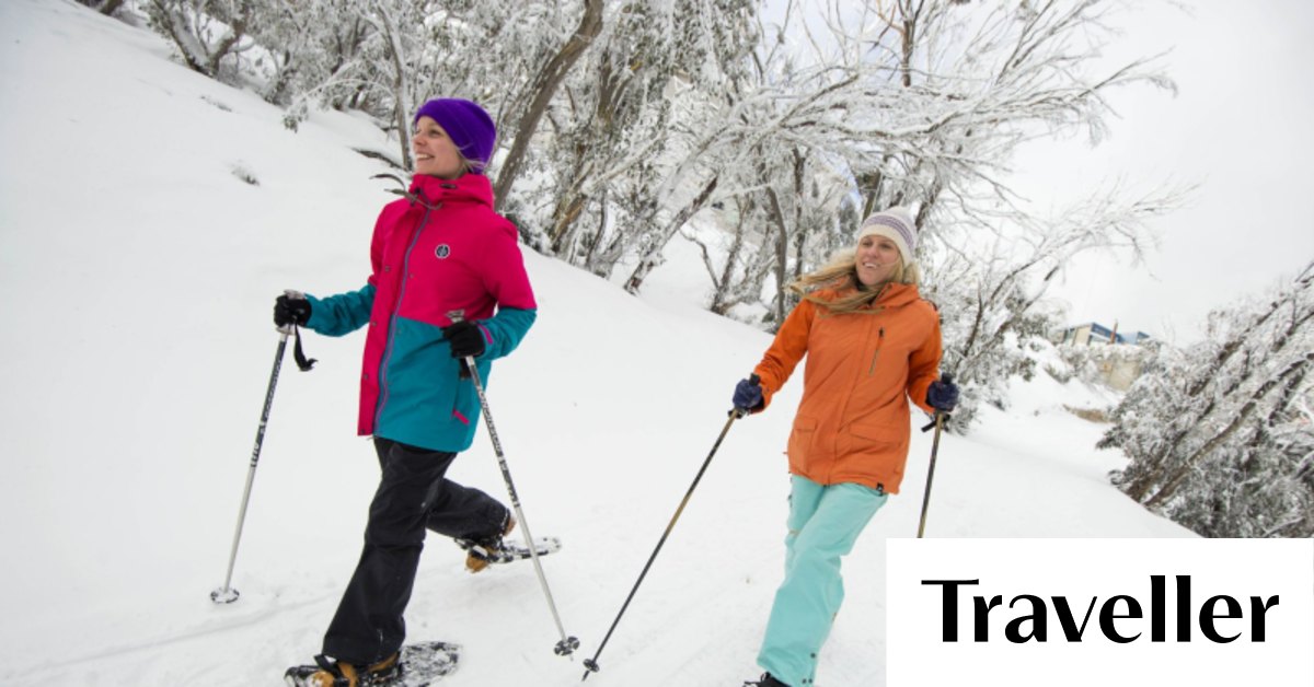 Snow shoe shuffle at Mount Buller