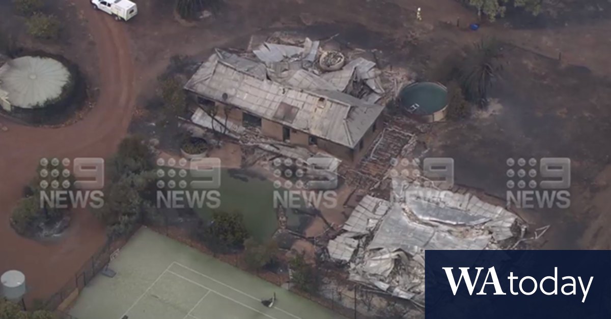 Video: Dozens of homes are feared lost as fire rages in Perth's north east